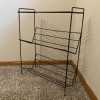 Item Listing - Vintage Mid Century Black Wire Book Shelf Rack Stand ...